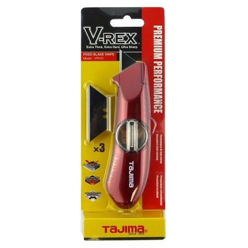 TAJIMA V-REX VR101 HEAVY DUTY ALL METAL FIXED BLADE UTILITY / STANLEY – Tool Centre McKinnon