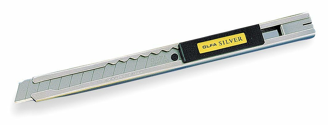 OLFA SVR-1 SILVER DELUXE STAINLESS STEEL 9mm SNAP KNIFE CUTTER – MADE – Tool Centre McKinnon