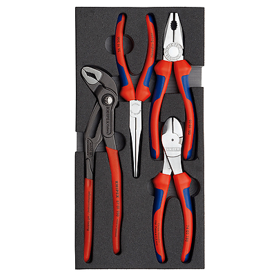 KNIPEX 00 20 01 V01 4pce PRO MIXED PLIER SET IN FOAM TRAY – MADE IN GE ...