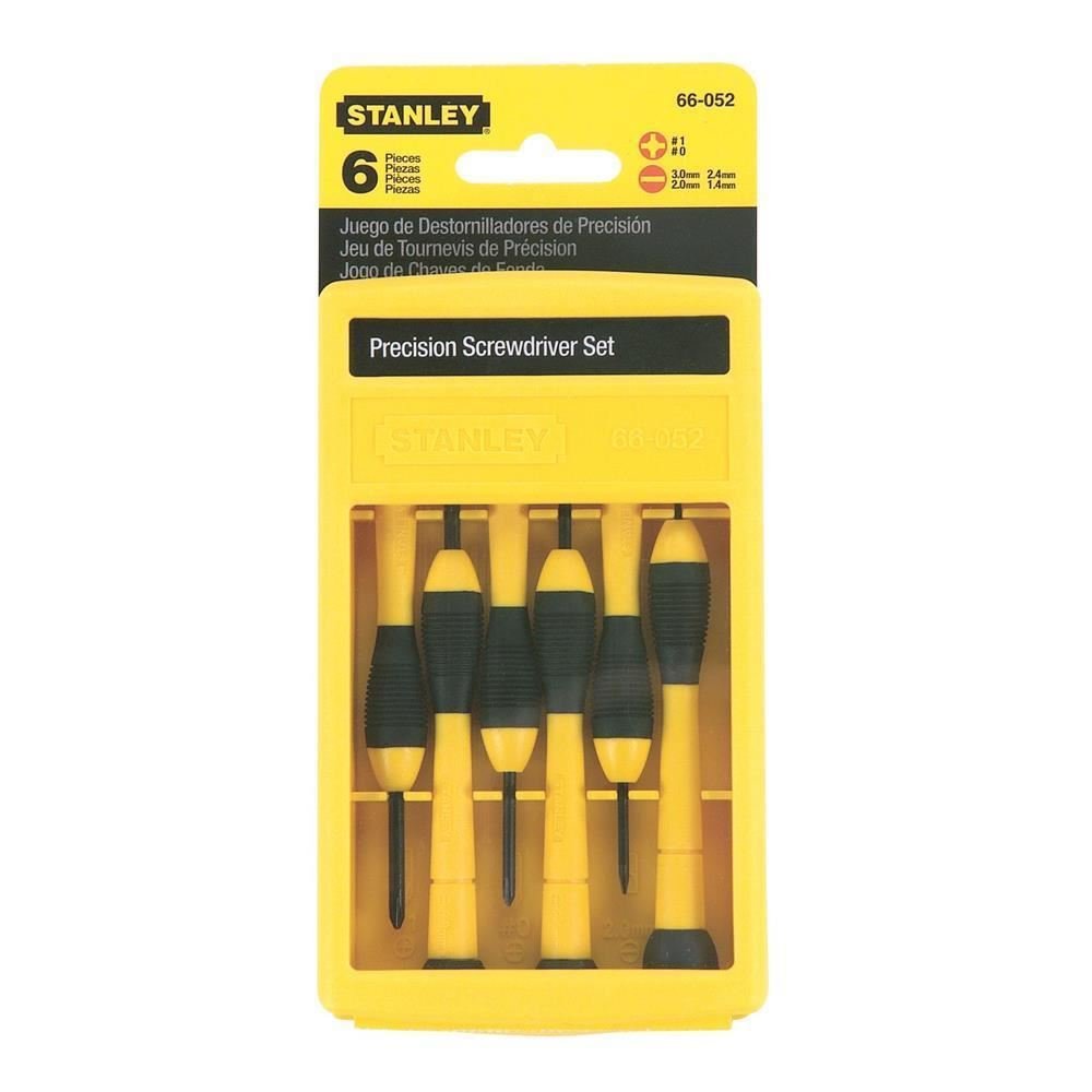 Stanley 66-052 6 Piece Precision Screwdriver SetQty Discounts – Tool ...