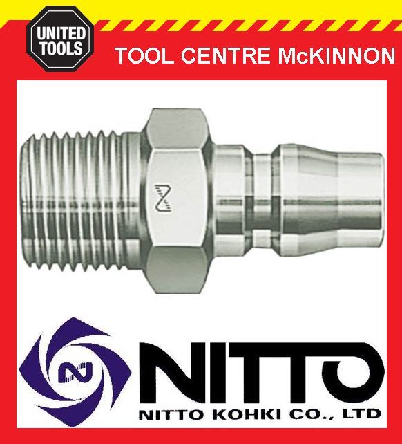 NITTO MALE COUPLING AIR FITTING WITH 1/4” BSP MALE THREAD (20PM) – JAP ...