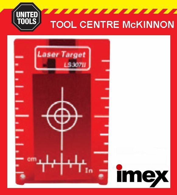 IMEX RED BEAM MAGNETIC LASER TARGET PLATE FOR ROTARY AND LINE LASERS ...