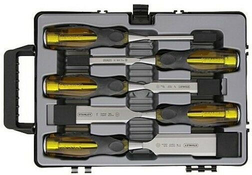 STANLEY FAT MAX 5pce THRU-TANG CHISEL SET IN CARRY CASE – MADE IN ENGL ...
