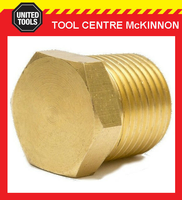 1/4” BSP BRASS SOLID HEX MALE PLUG END AIR FITTING – Tool Centre McKinnon