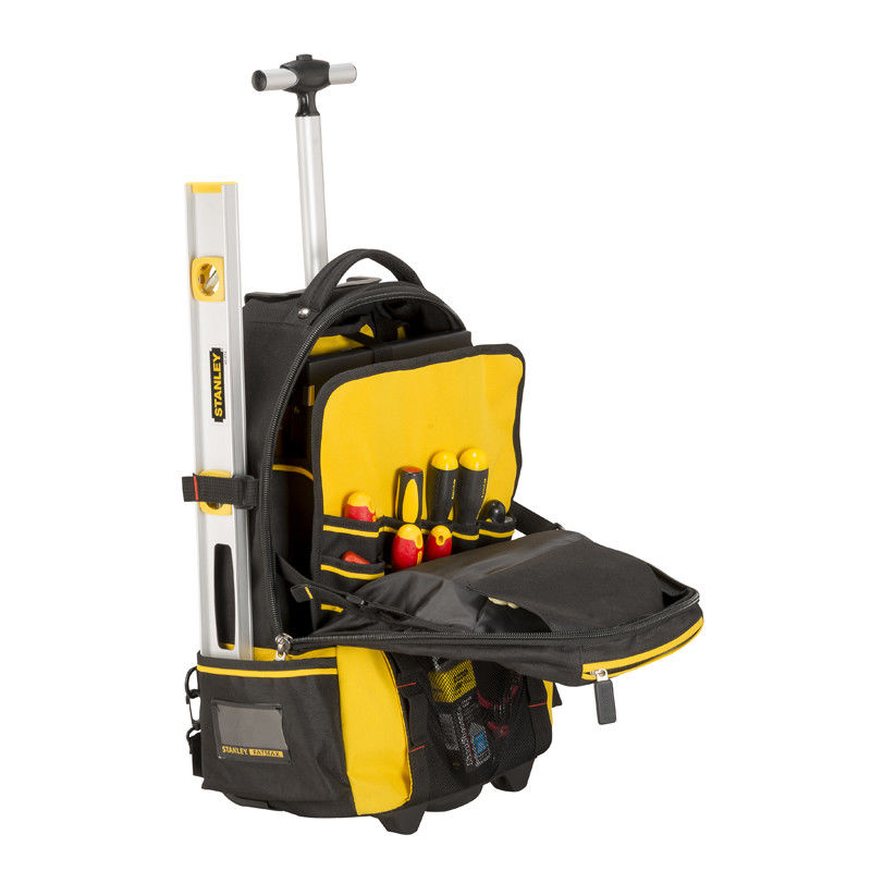 STANLEY FATMAX 1-79-215 TOOL BACK PACK BAG / ORGANISER ON WHEELS WITH ...
