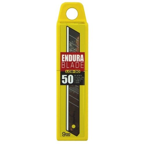 50 x TAJIMA ENDURA 9mm SNAP OFF UTILITY KNIFE BLADES – LCB30-50 – Tool ...