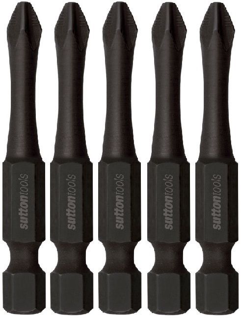 5 x SUTTON SUPABIT PHILLIPS HEAD PH2x50mm POWER INSERT BITS FOR IMPACT ...