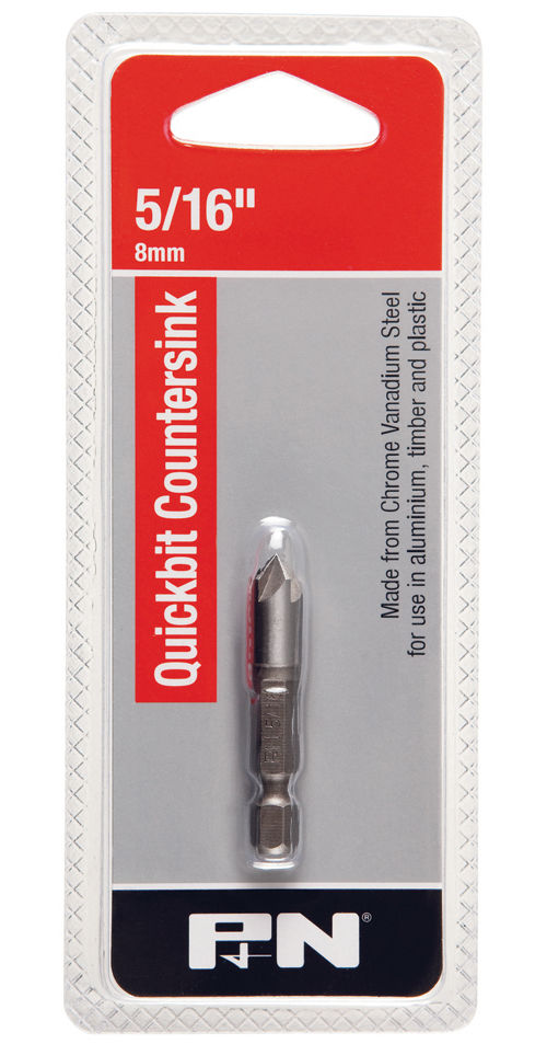 P&N BY SUTTON 8mm ROSE HEAD CRV COUNTERSINK FOR TIMBER, PLASTIC & ALUM ...