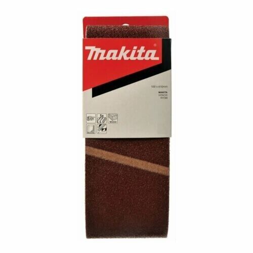 MAKITA #240 GRIT 100mm (4") x 610mm (24") 5-PACK SANDING BELTS - SUIT ...