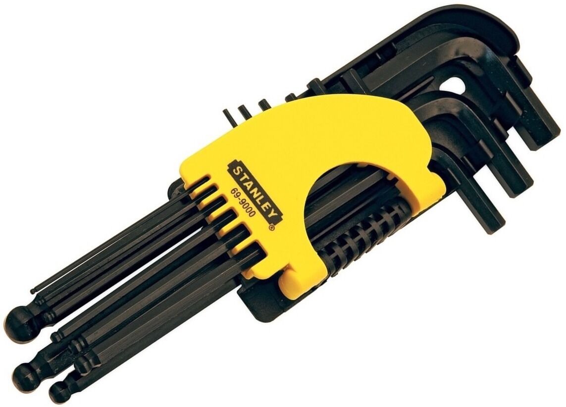 STANLEY 69-9000 9pce LONG ARM BALL POINT HEX / ALLEN KEY SET – METRIC ...