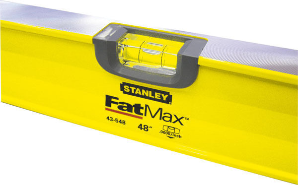 STANLEY 43-548 FATMAX BOX 4ft / 1200mm 3-VIAL SPIRIT LEVEL – Tool ...