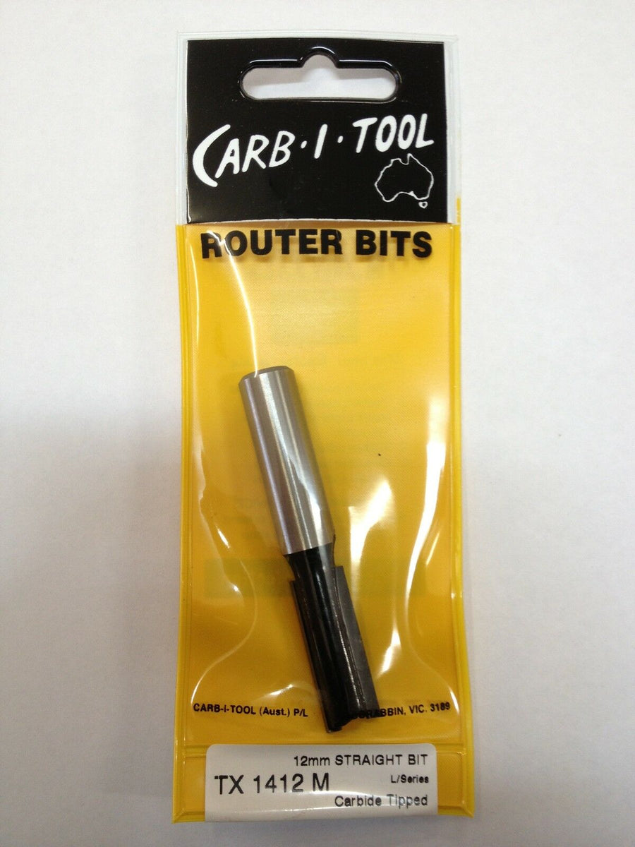CARB-I-TOOL / CARBITOOL TX 1412 M 12mm x ½” LONG TCT STRAIGHT CUT ROUT ...