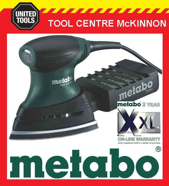 METABO FMS 200 INTEC 200W TRIANGULAR / IRONING BOARD ORBITAL PALM MULT ...