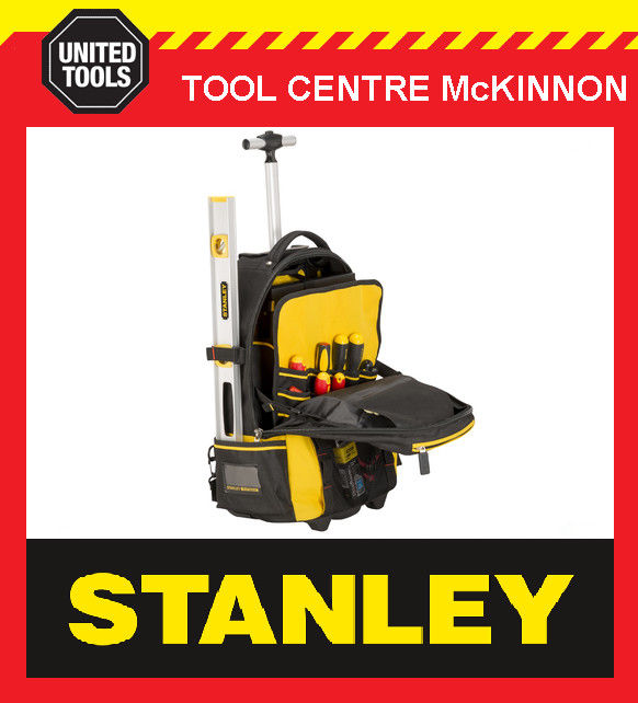 STANLEY FATMAX 1-79-215 TOOL BACK PACK BAG / ORGANISER ON WHEELS WITH ...