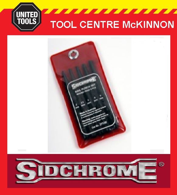 SIDCHROME SCMT27130 5pce NAIL PUNCH SET – MADE IN AUSTRALIA – Tool ...