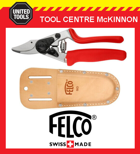 FELCO 12 COMPACT SWISS MADE PRUNING SHEAR / SECATEURS + LEATHER HOLSTE ...