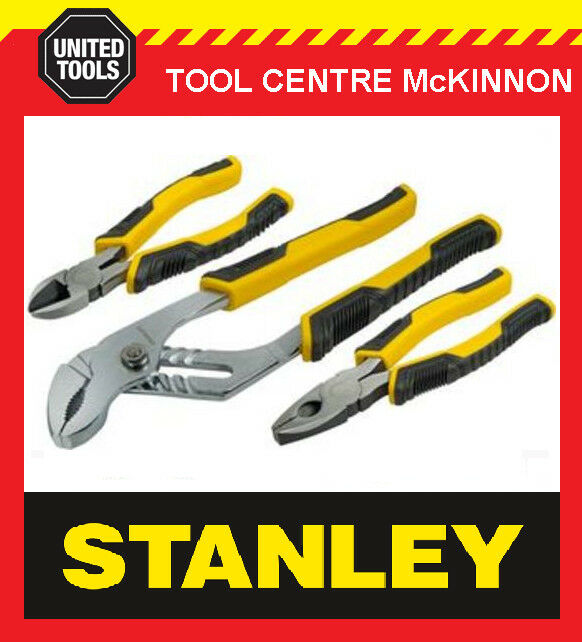 STANLEY DYNAGRIP 3pce PLIER SET – Tool Centre McKinnon