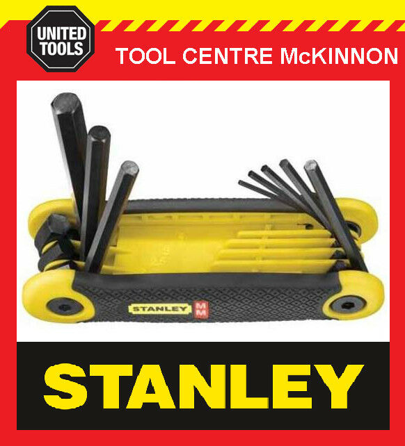 STANLEY 8pce METRIC FOLD UP HEX ALLEN KEY SET – Tool Centre McKinnon