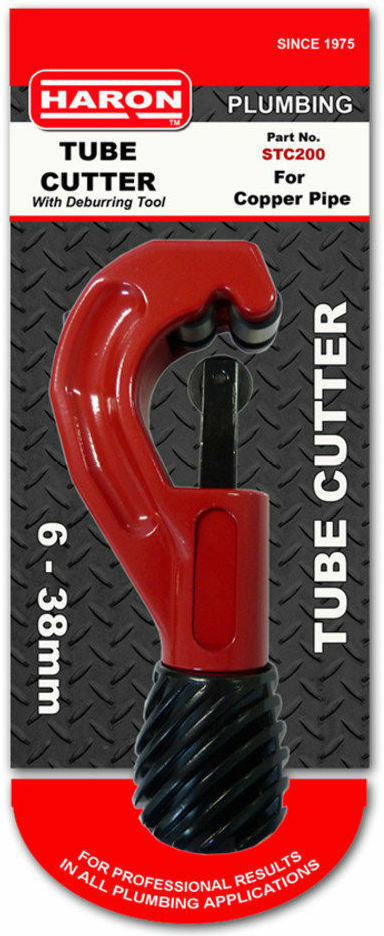 HARON STC200 6-38mm DELUXE COPPER PIPE & TUBE CUTTER WITH DEBURRER ...