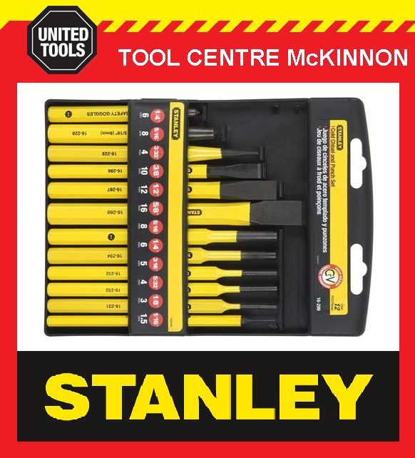 STANLEY 16-299 12pce PUNCH & COLD CHISEL SET – Tool Centre McKinnon